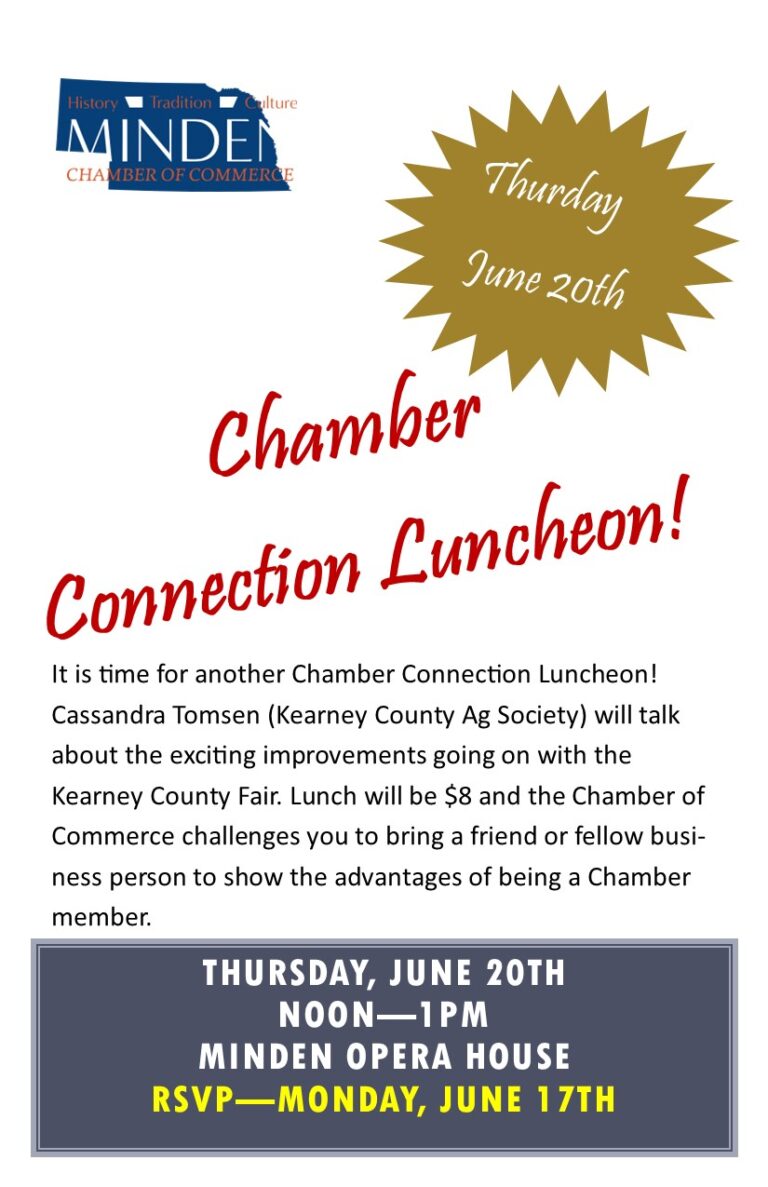 Chamber Connection Luncheon - Minden Chamber of Commerce